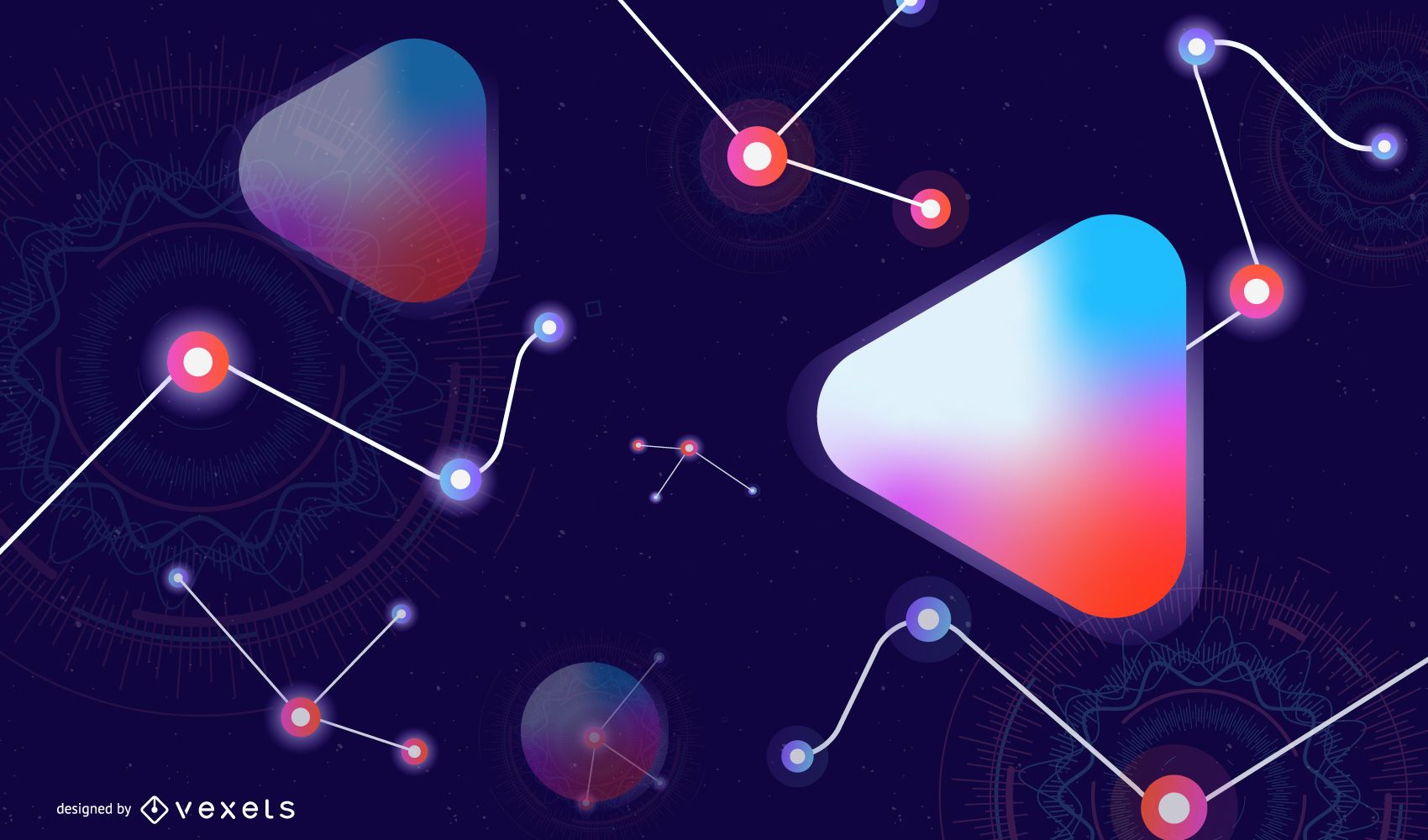 Abstract Electronic Background