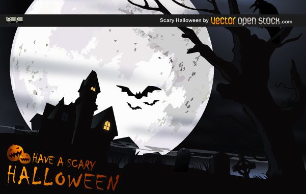 Scary Halloween Vector Design Vector Download