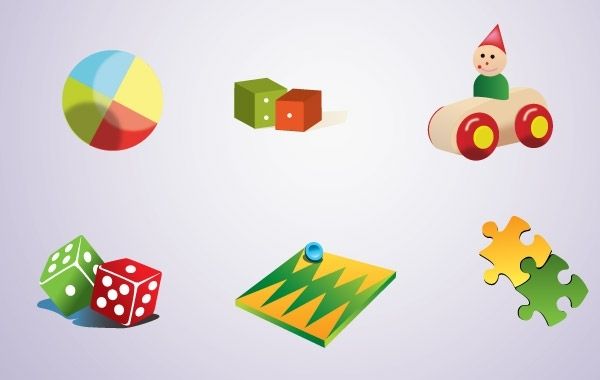 Funny Toys Vector Download