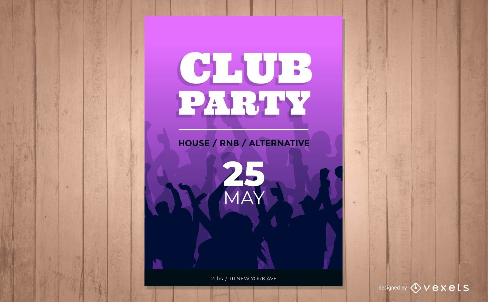 Vector Club Poster Vector Download