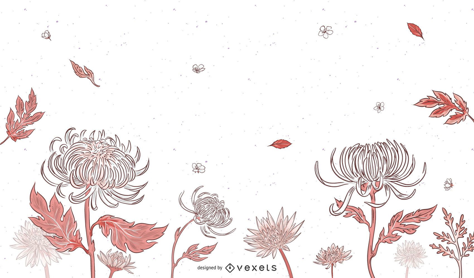 Delicate Spring Botanical Vectors Vector Download