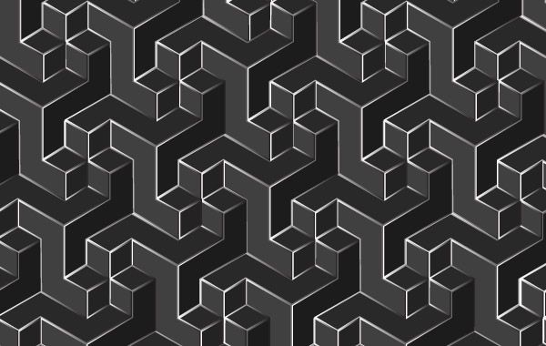 Cubic Pattern Background Vector Download
