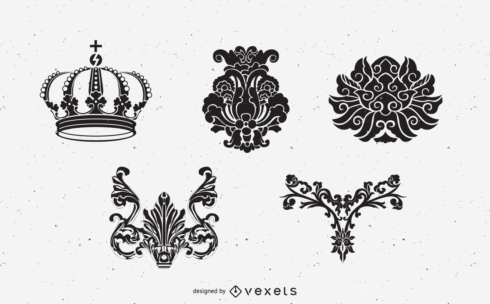 Medieval Heraldry Elements Vector Download