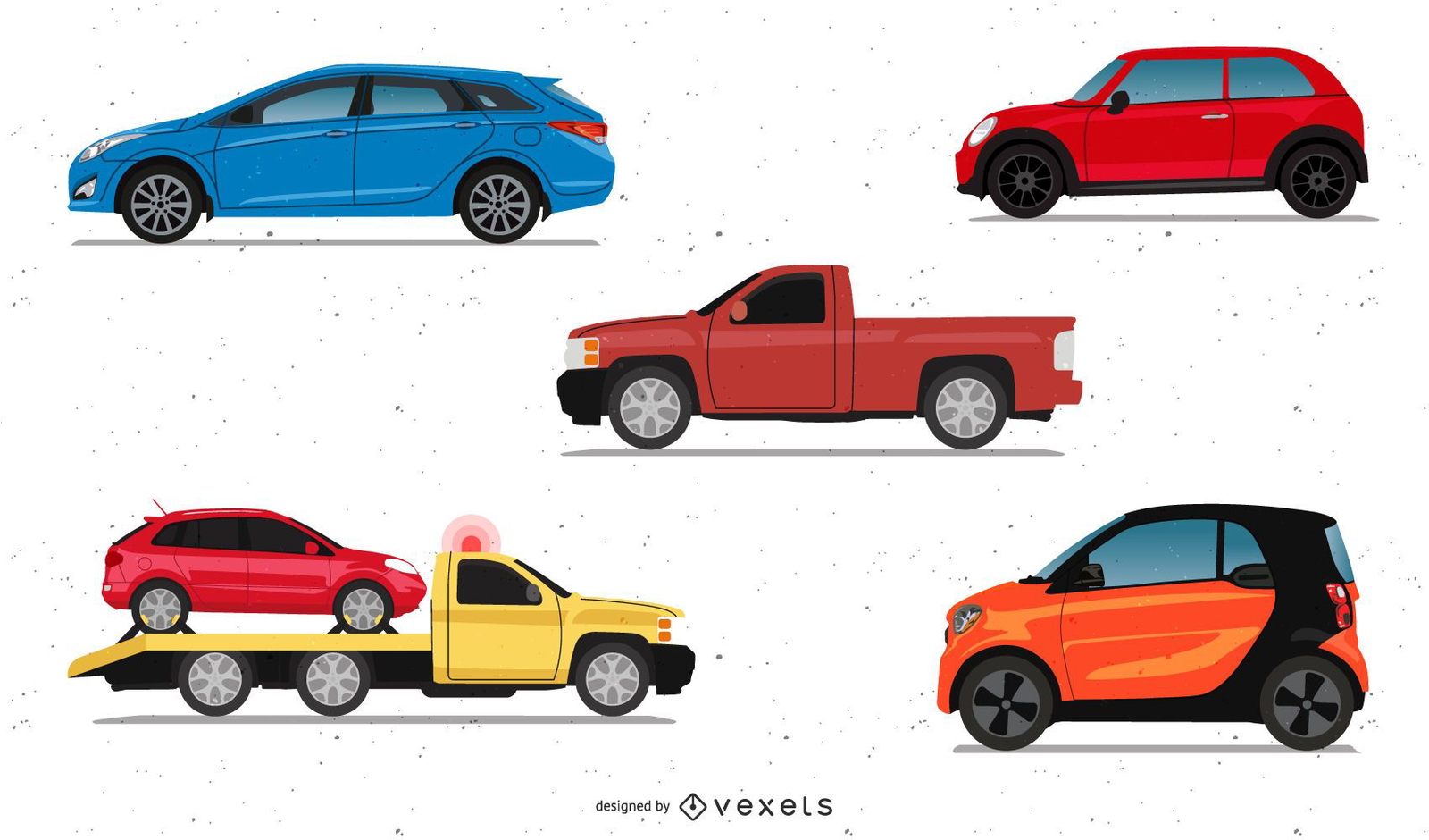 Realistic Car Pack Vector Download