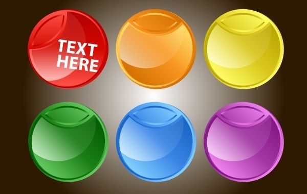 Botones Verde Claro Y Rojo Botón Rojo, Verde, Amarillo Vector De