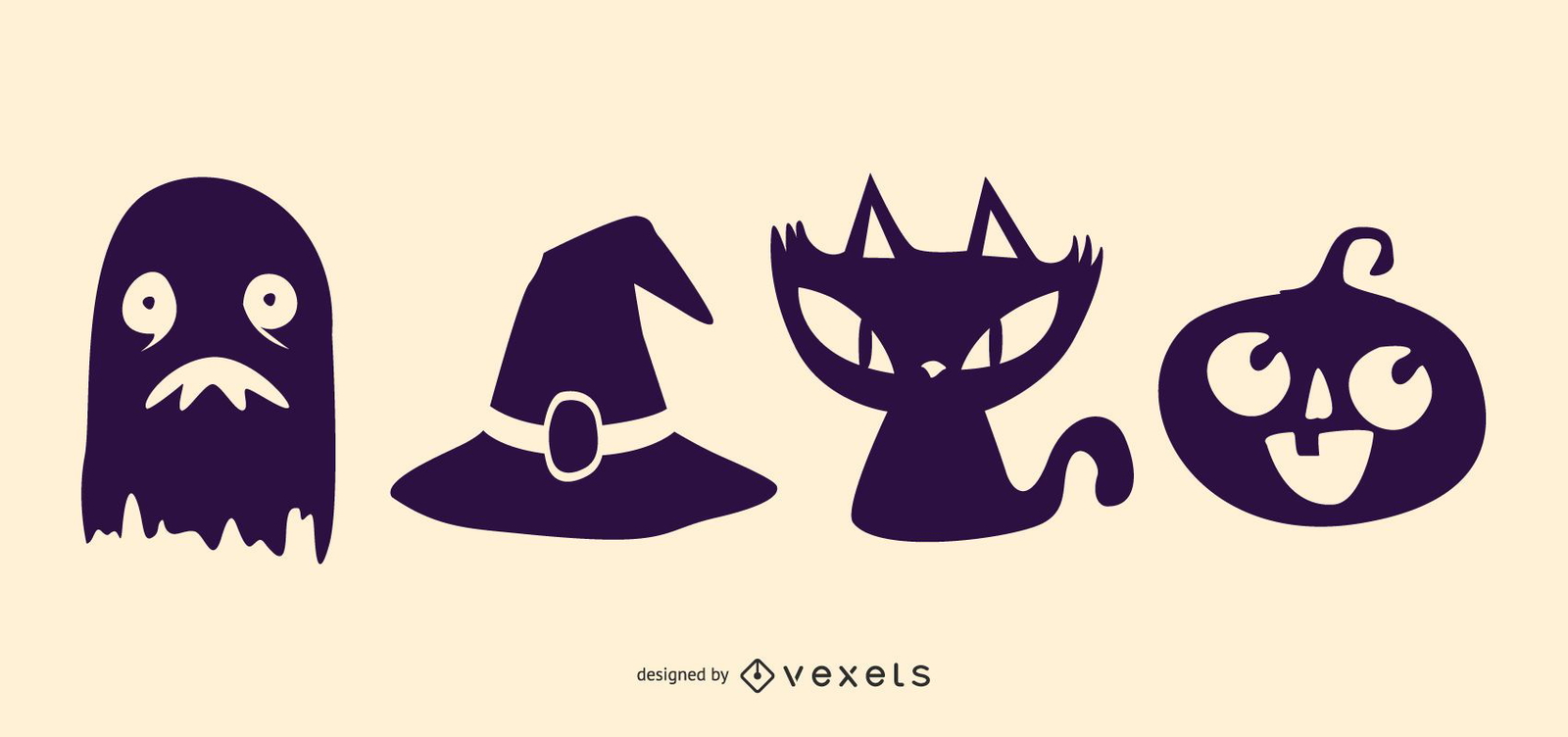 Halloween Funky Icon Set Vector Download