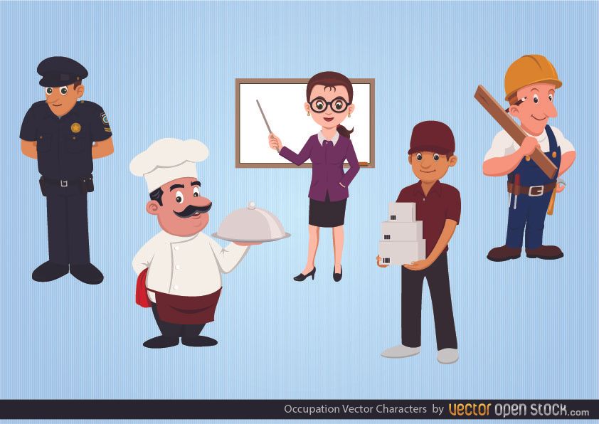 Occupation Vector Characters Vector Download
