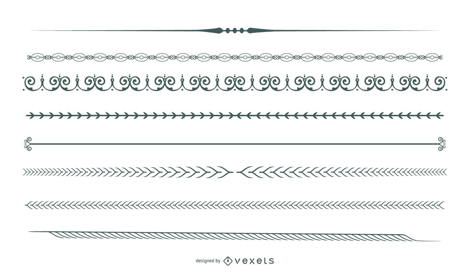 Nice Seamless Border Pack Vector Download