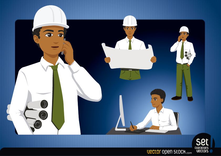Architect Character Vector Download