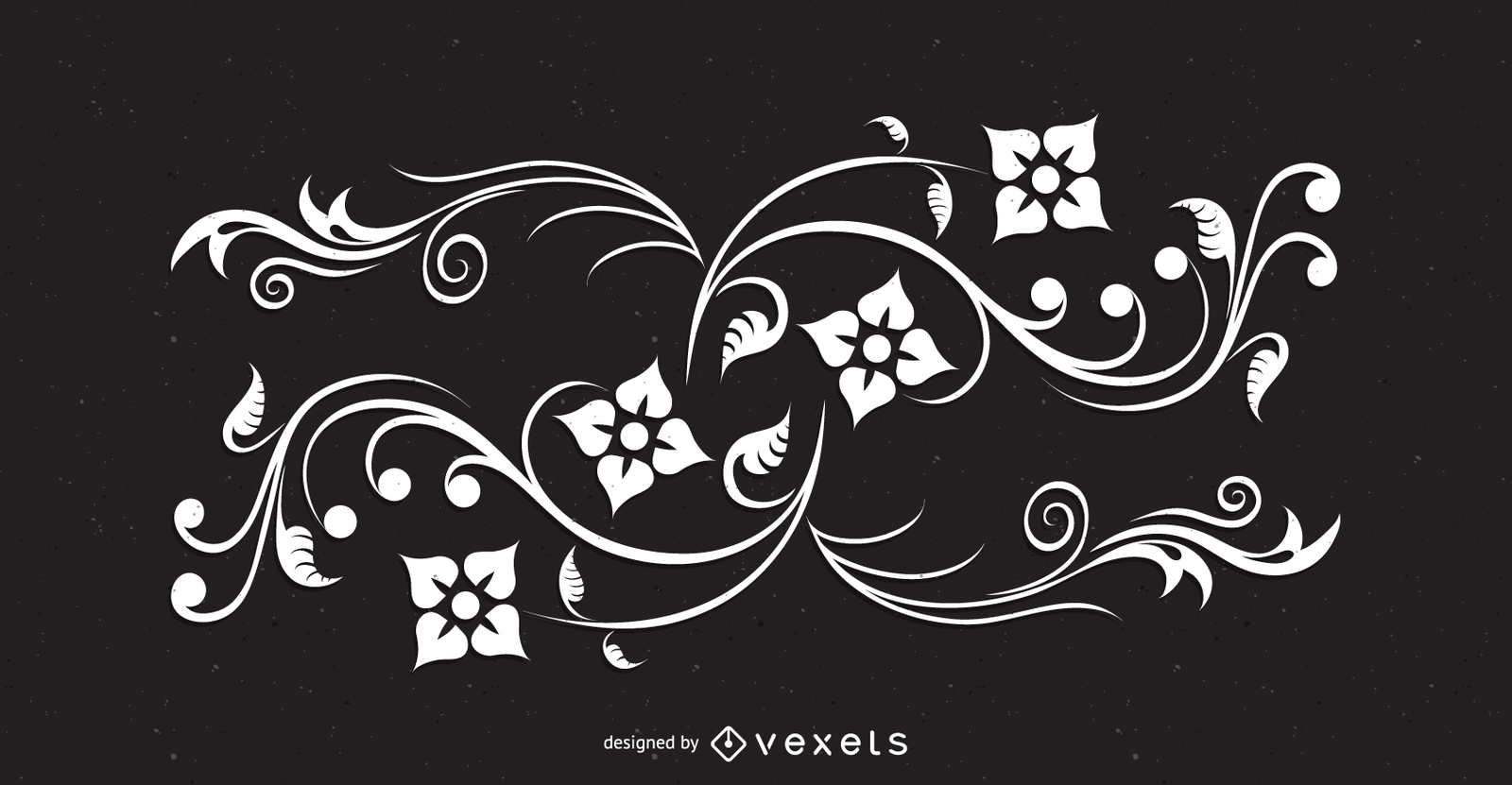 Abstract Floral Swirls Illustration Vector Download