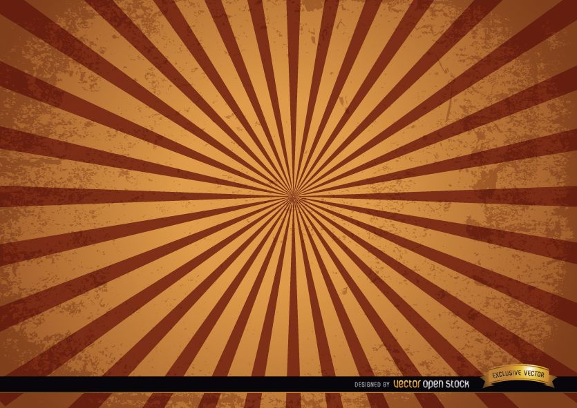 Vintage Grunge Radial Stripes Background Vector Download
