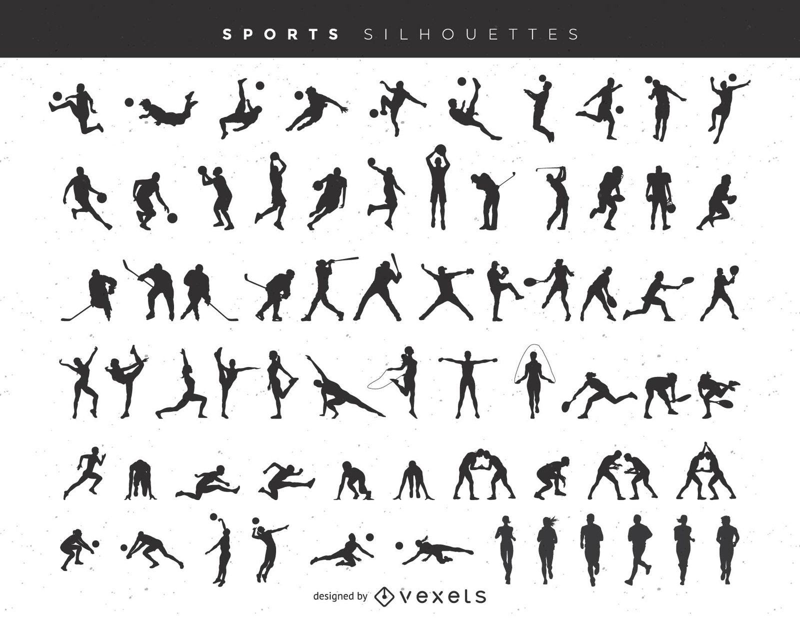 Sports Silhouette Mega Pack Vector Download