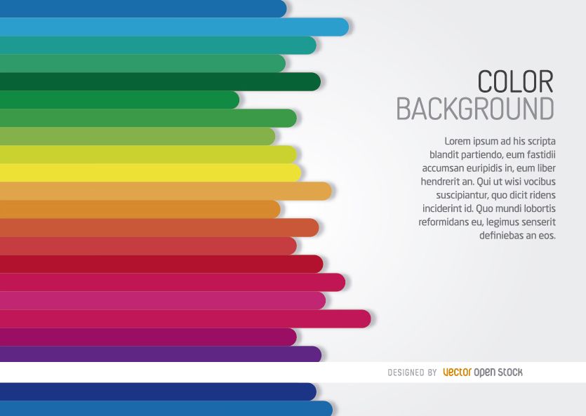 Horizontal Rainbow Bars Background Vector Download