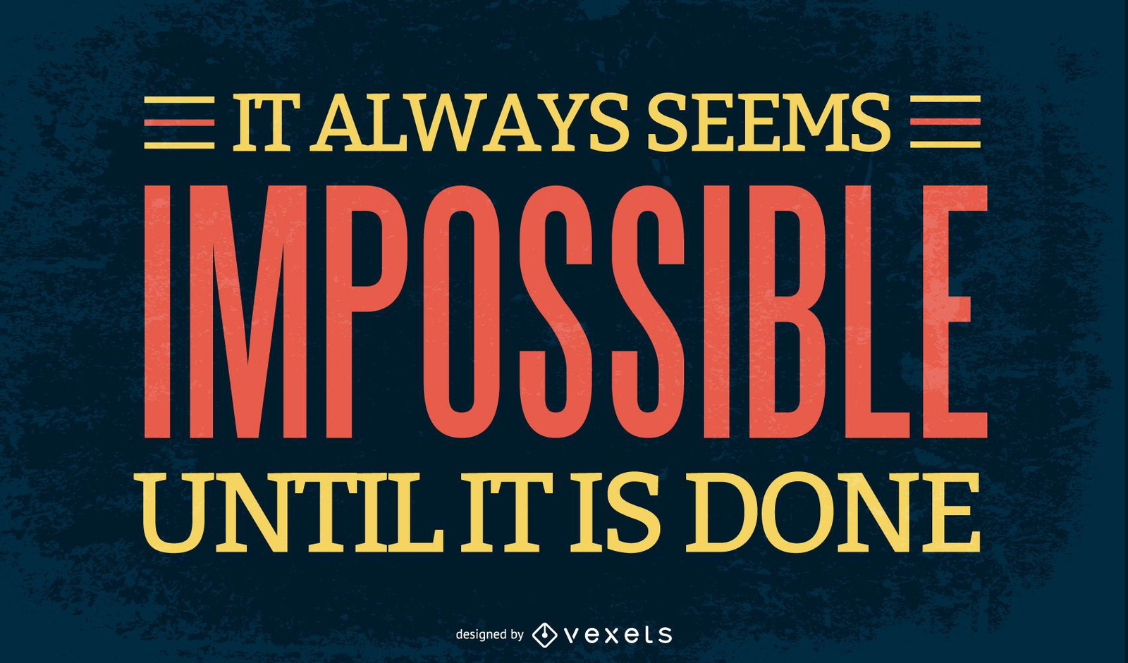 Retro Typography Quote Illustration Vector Download