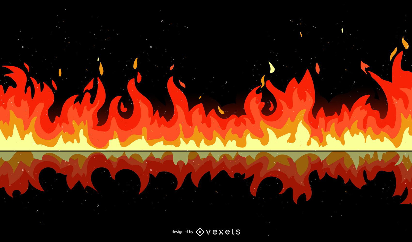 Dark Fire Elements Vector Download