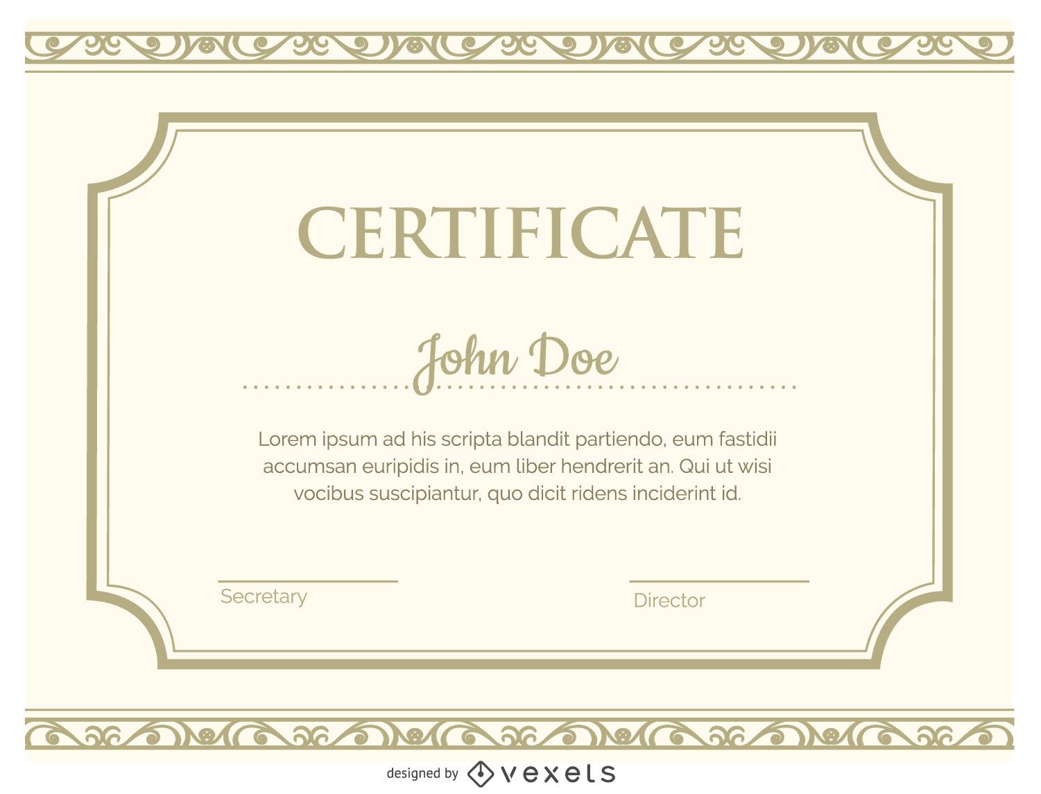 Certificate Template Vector Download