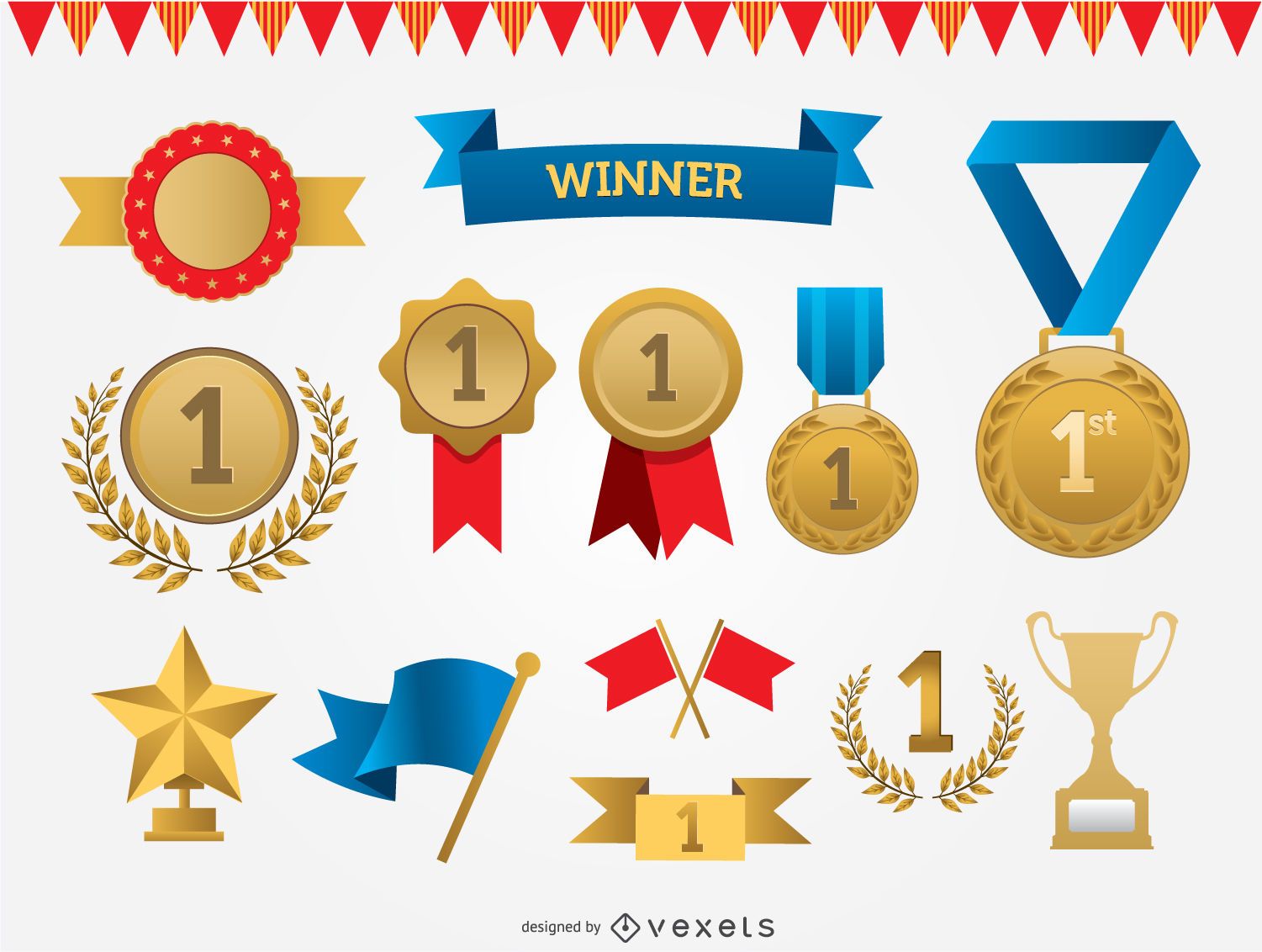 Awards Vector Set Vector Download