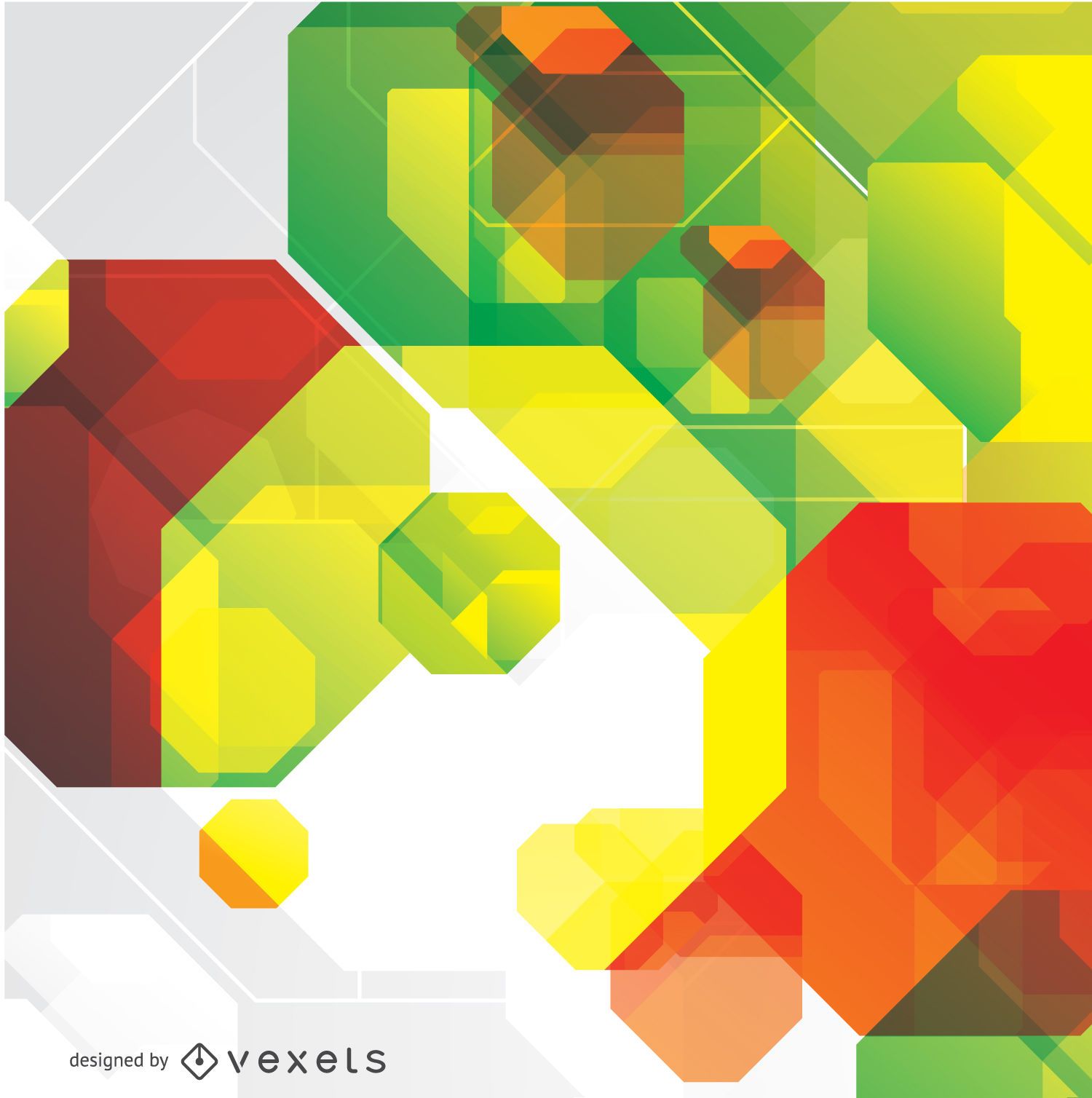 Abstract Octagonal Background Vector Download