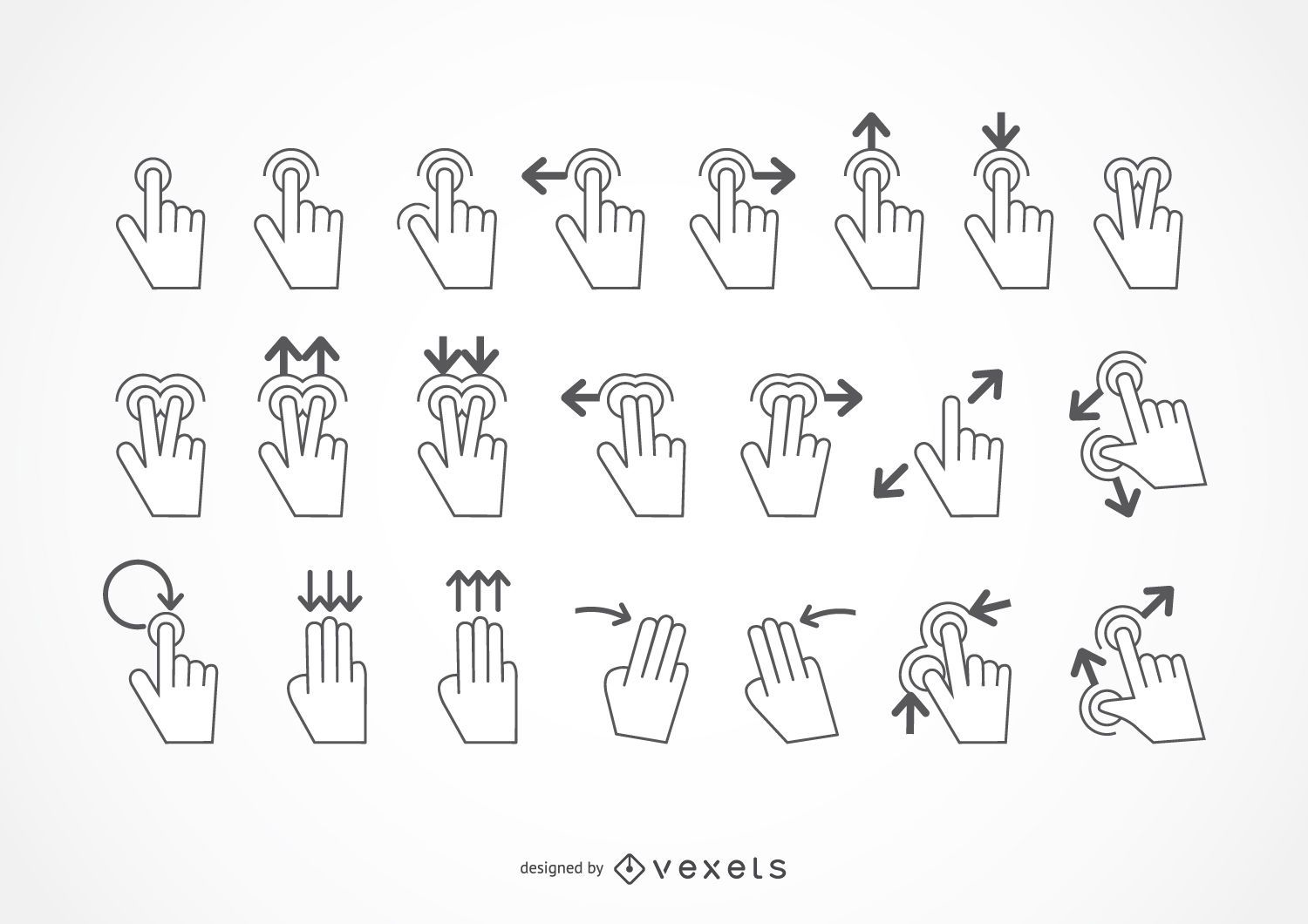 Hand Gestures Vector