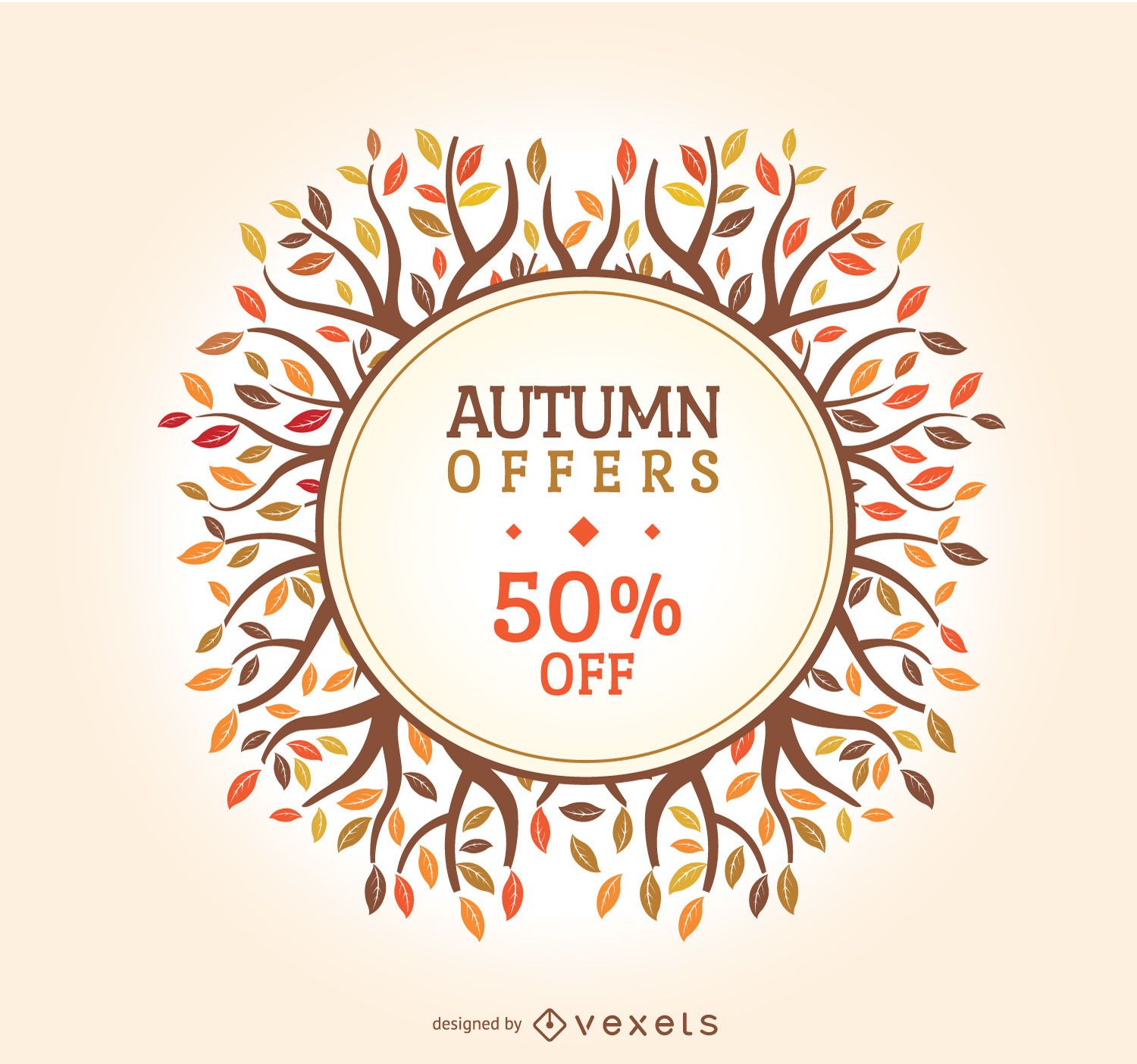 Autumn Sale Badge Vector Download