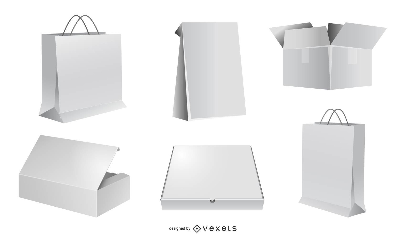 Vector Packaging Blank Vectors Vector Download