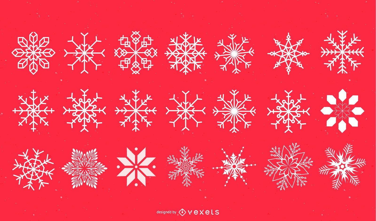 Snowflakes Collection Vector Download
