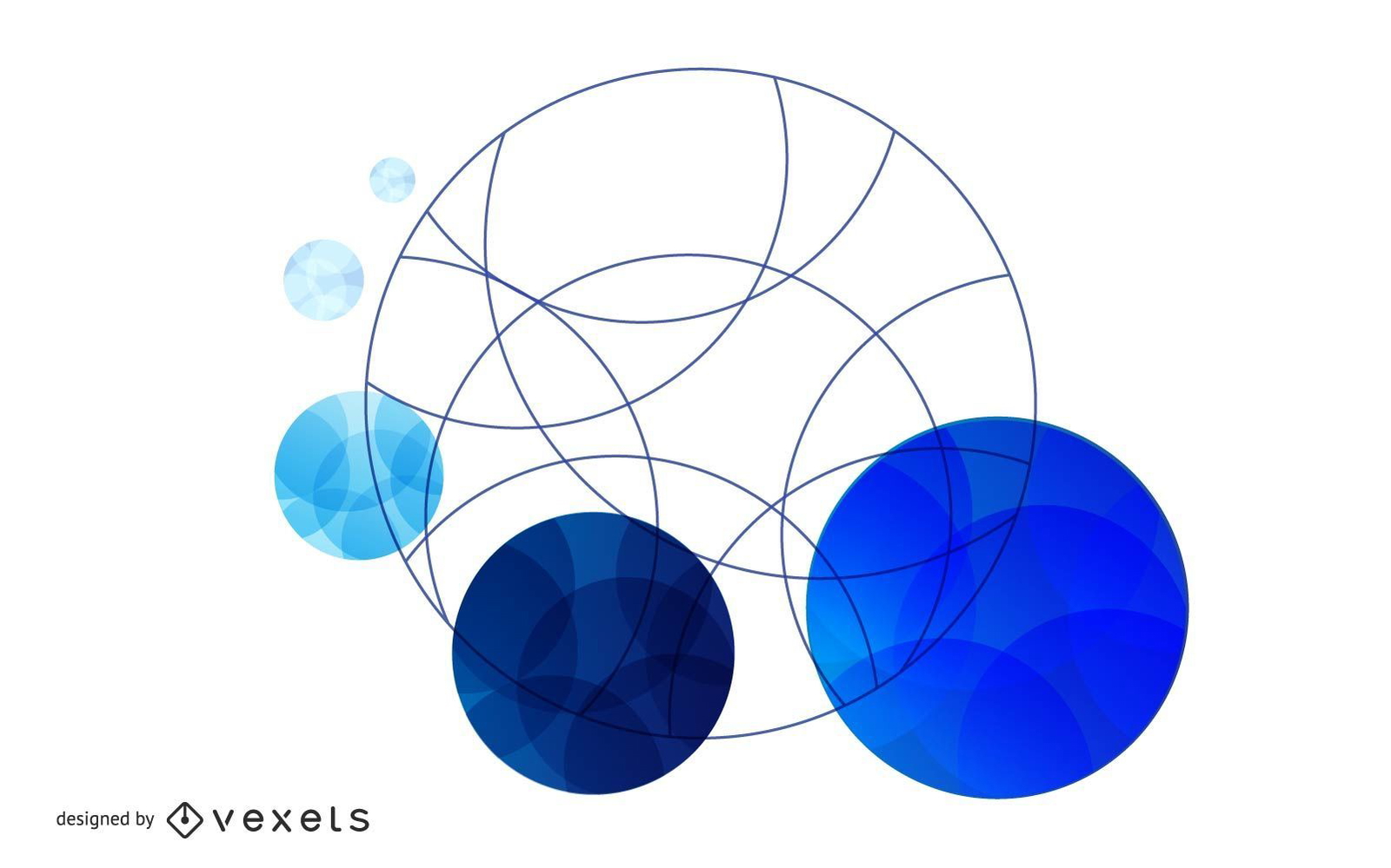 Blue Circles Vector Download