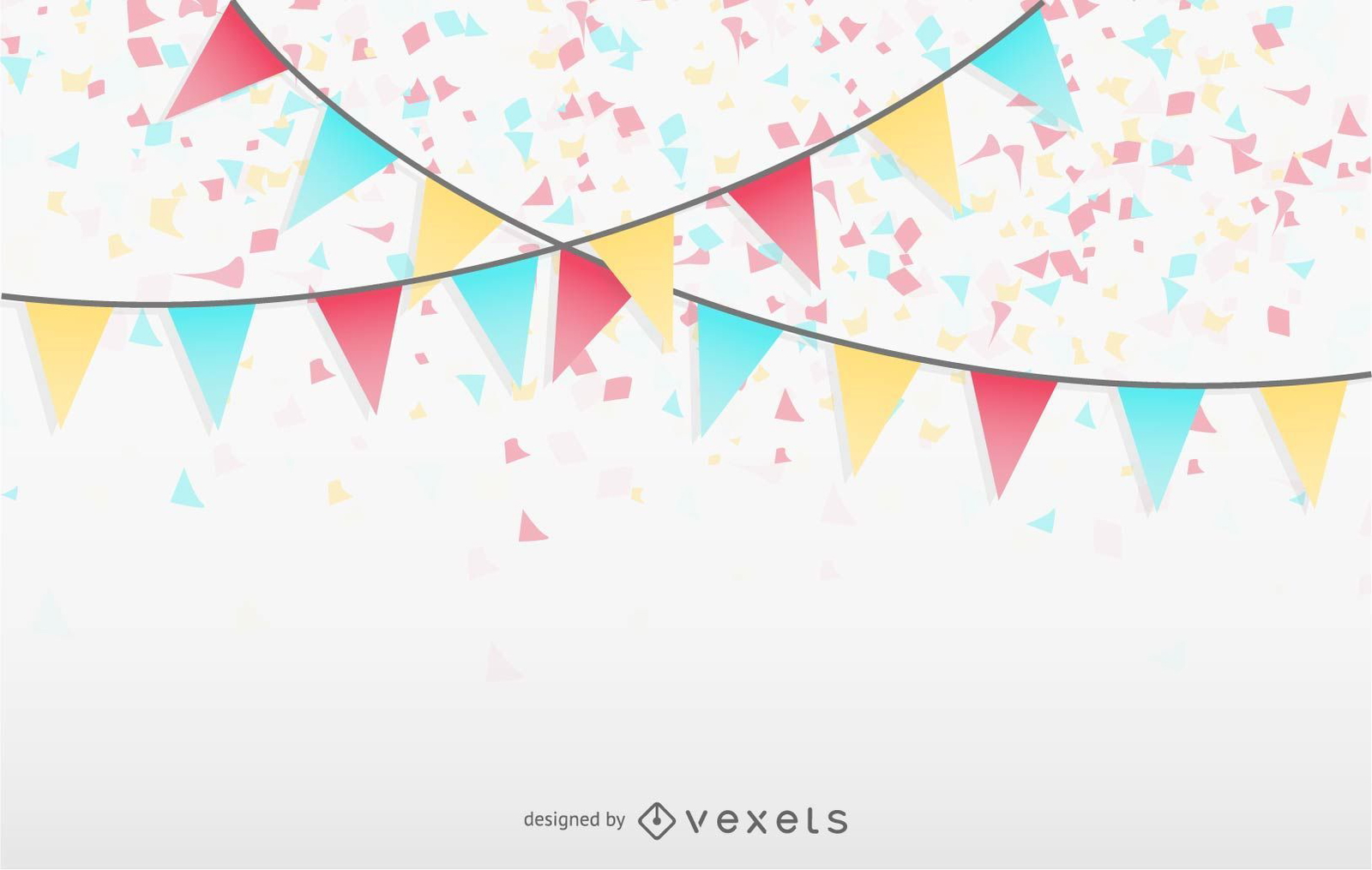 Bunting Background Vector Download