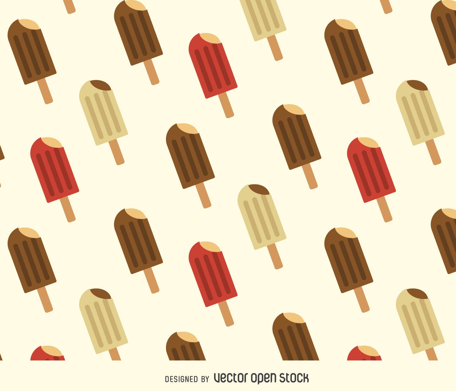 Ice Cream Pattern Background