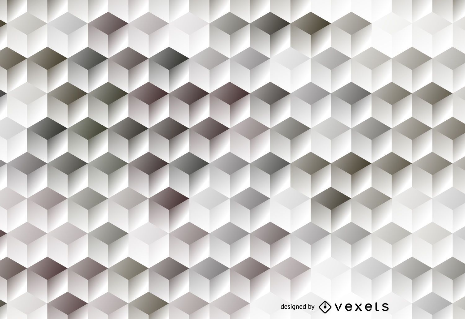 Black And White Hexagonal Background Vector Download