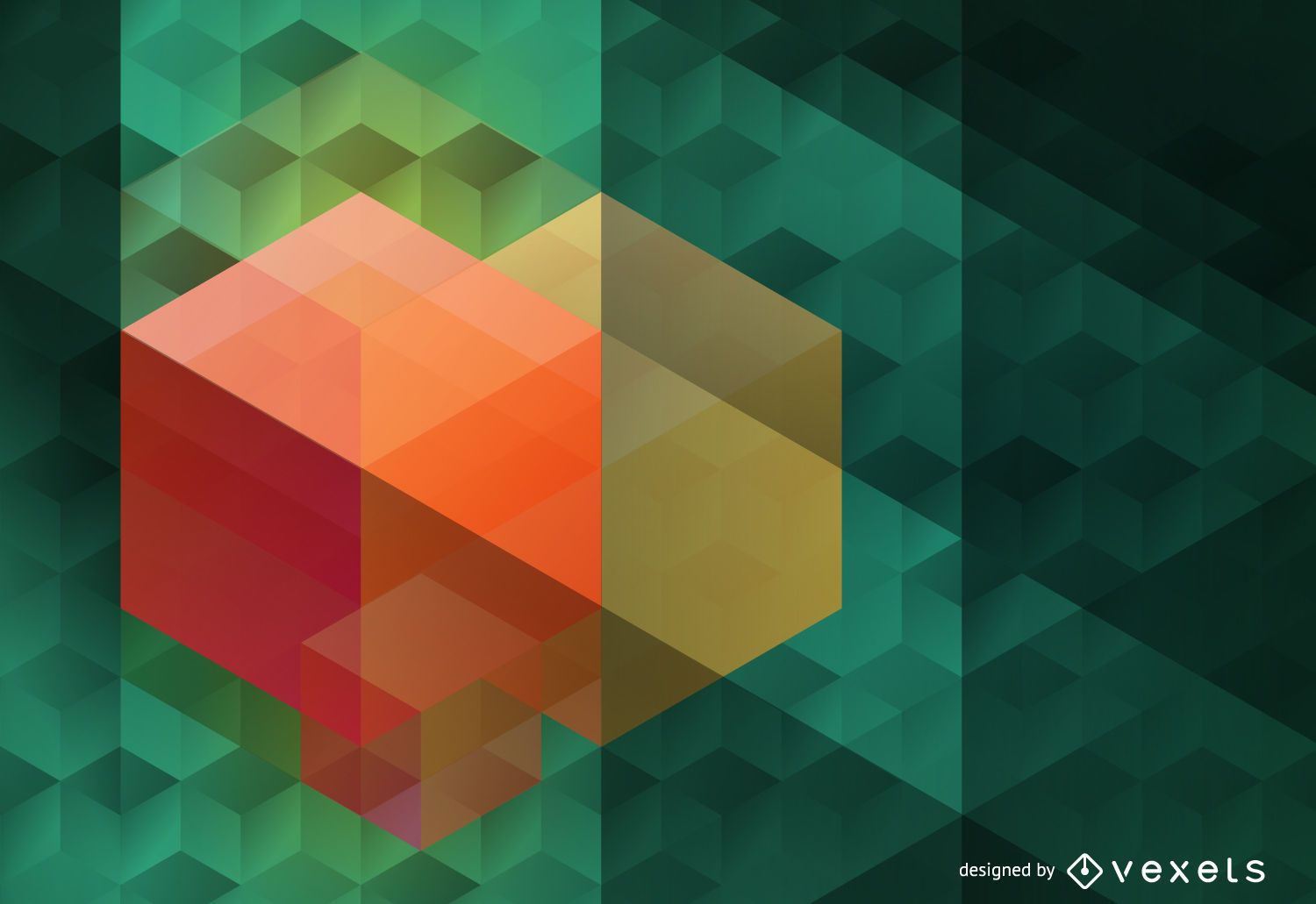 Polygonal Hexagon Background Vector Download