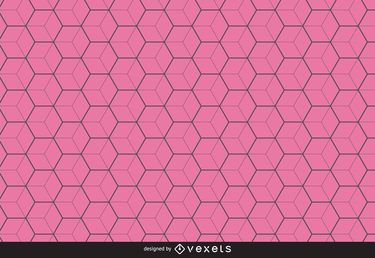 Thin Line Hexagon Pattern Background Vector Download