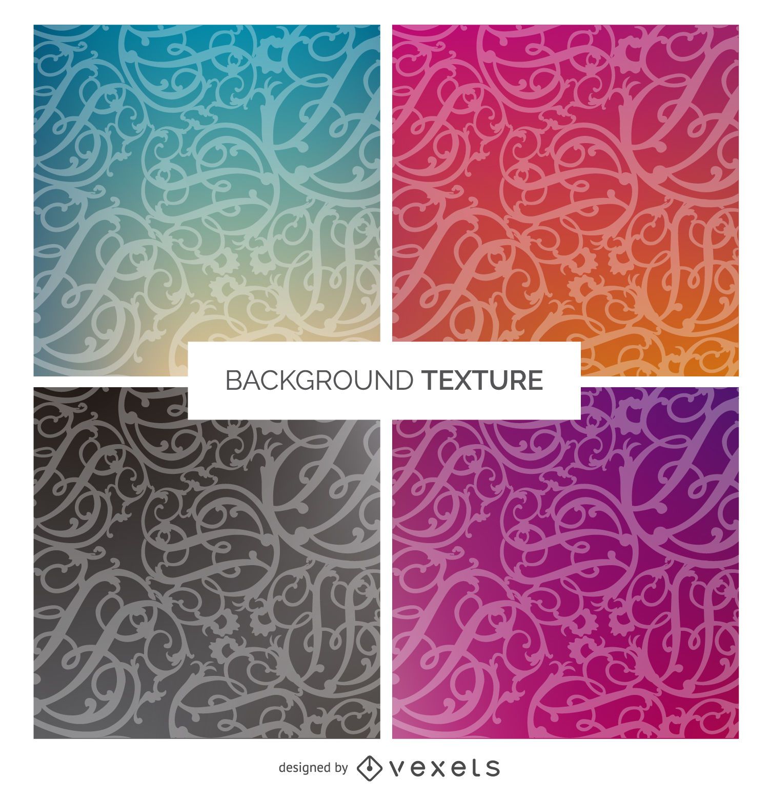 Gradient Swirl Background Texture Set Vector Download