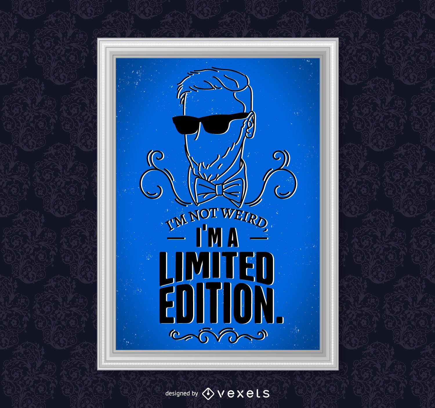 Limited Edition Quote Poster Vector Download