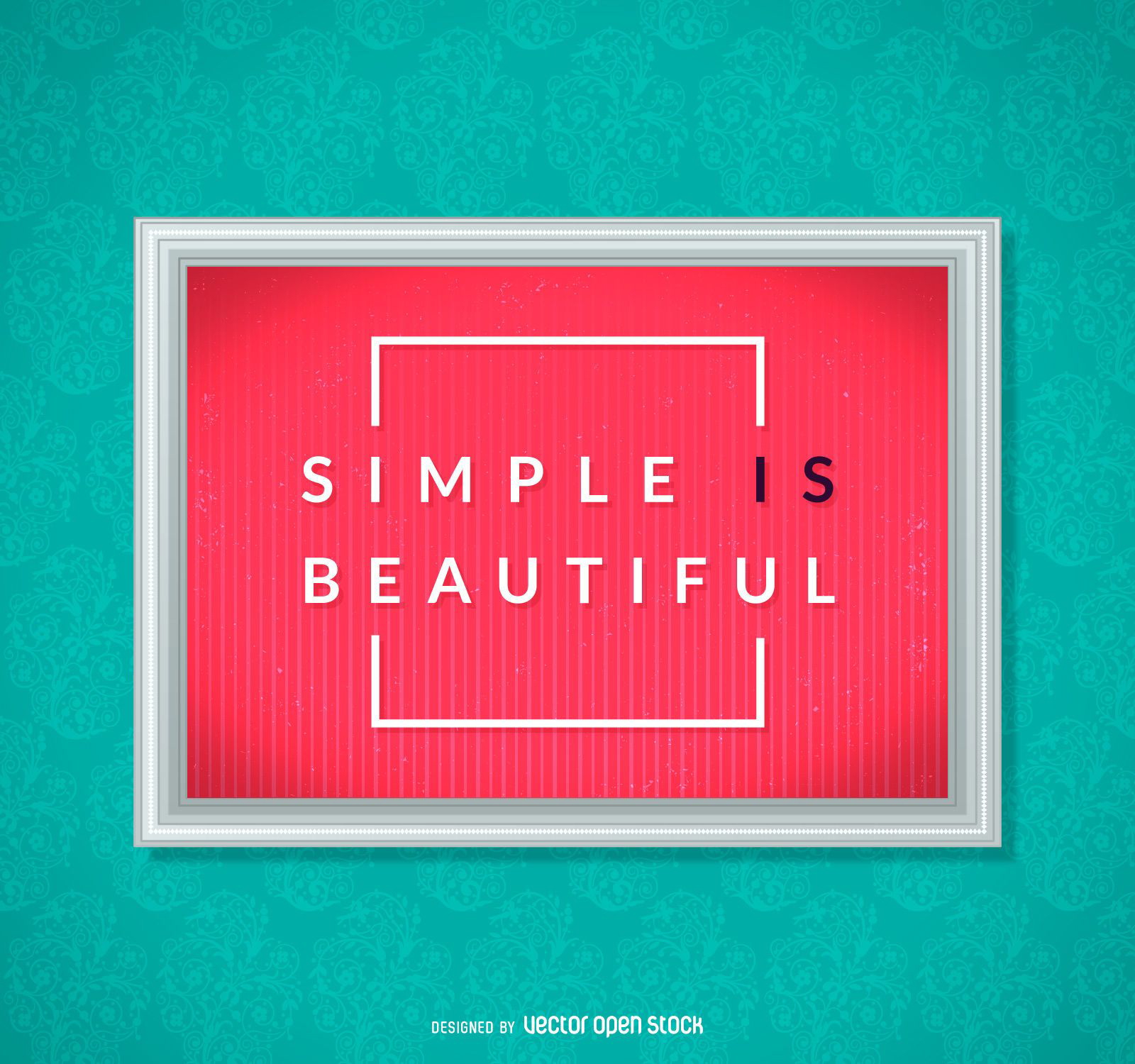 Simple Is Beautiful Quote Vector Download