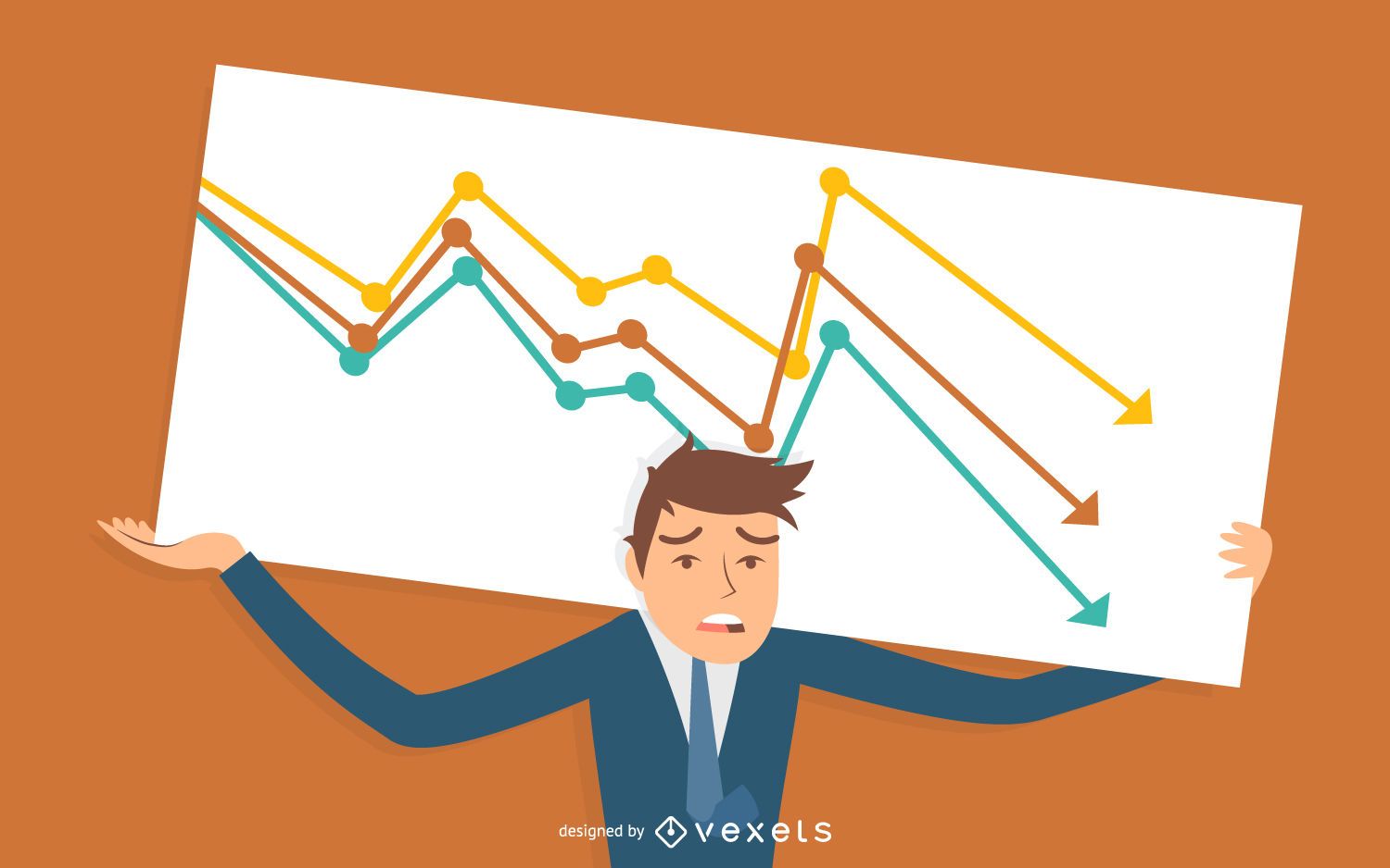 Business Man Failure Vector Download