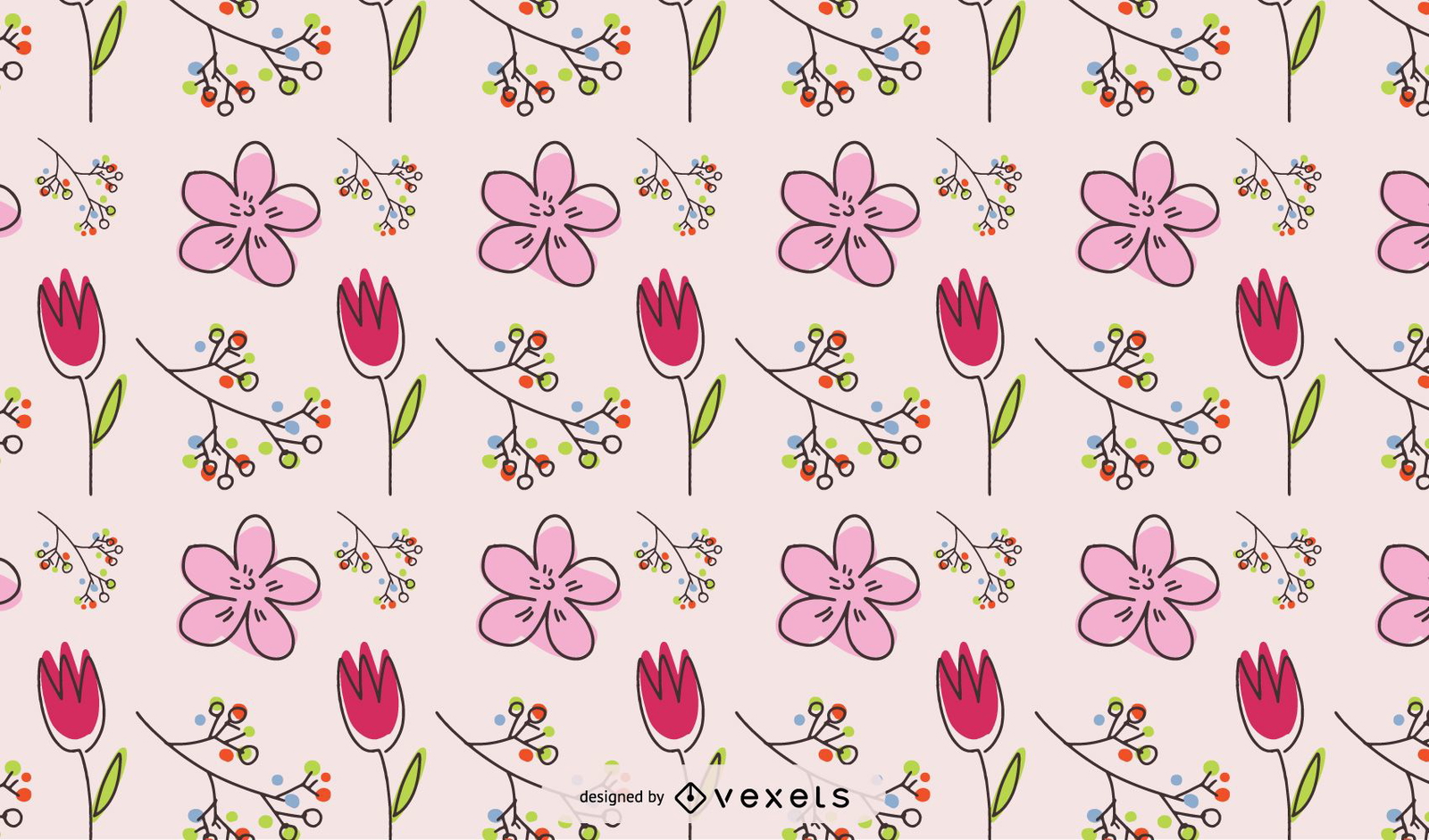 Free Retro Seamless Pattern Vector Download
