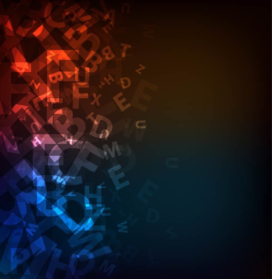 Dark Abstract Alphabetic Background - Vector download