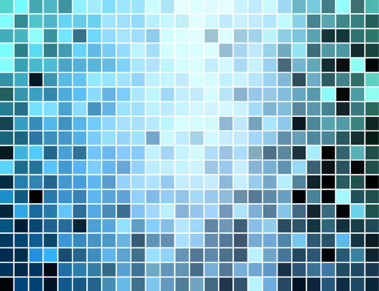 Blue Square Mosaic Tiles Background - Vector download