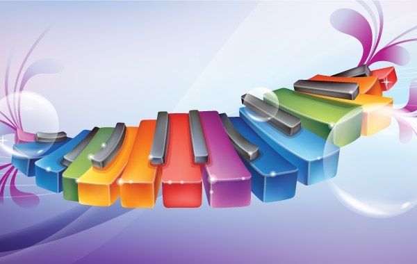 Abstract KeyboardPattern Vector 70 Vector Download