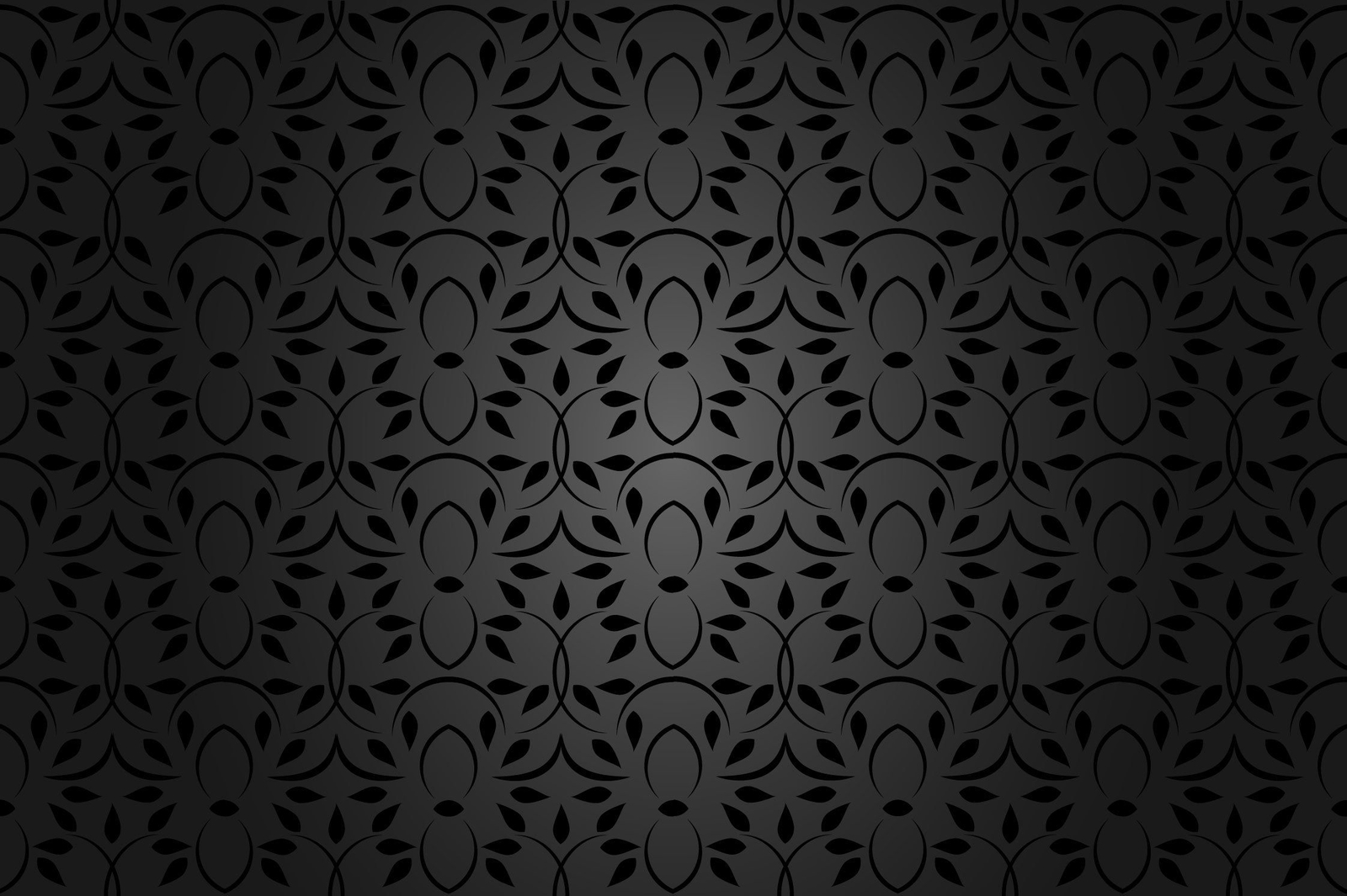 Black Seamless Floral Pattern Vector Download