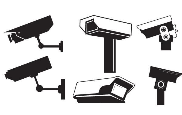 CCTV Camera Vector Graphics - Vector download