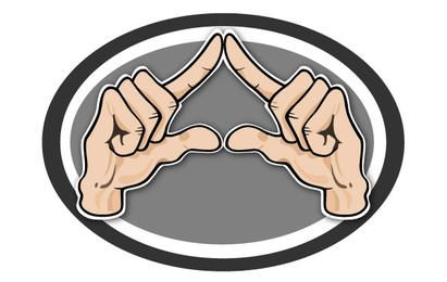 Sign Language Alphabet Vector Chart - Vector download