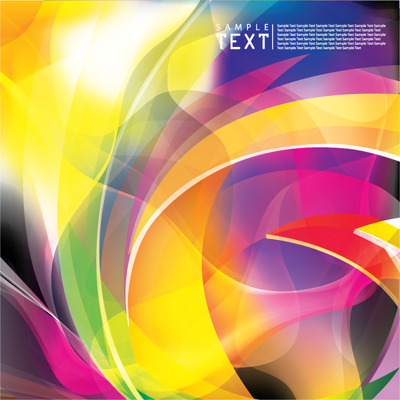 Colorful abstract 3D backdrop - Vector download