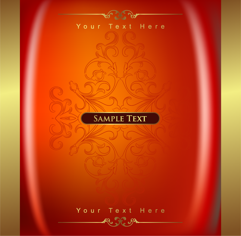 Fancy poster invitation card template - Vector download