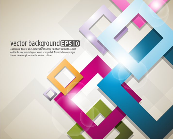 Abstract square backdrop design - Vector download