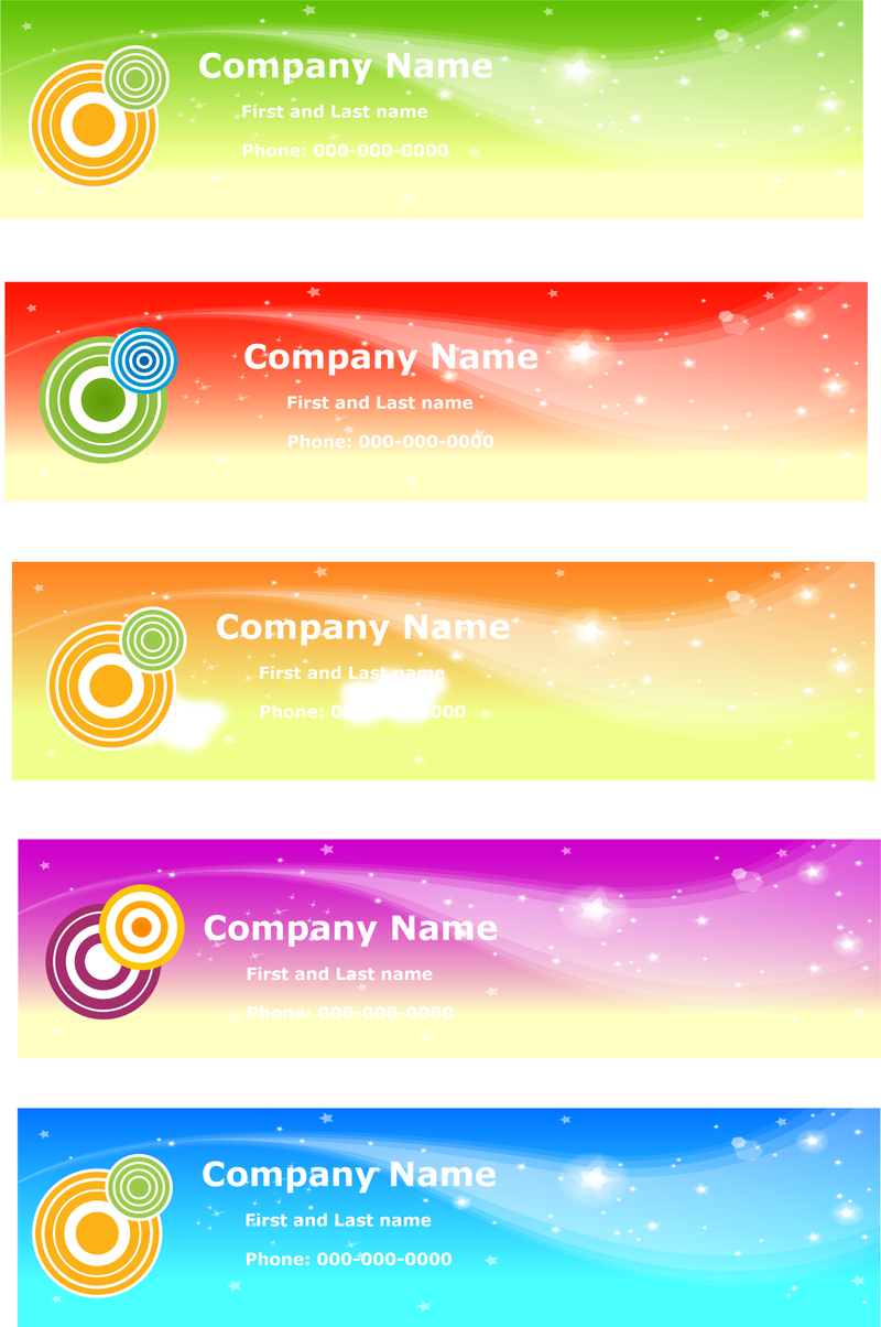 Descarga Vector De Banner Con Colores Brillantes Y Ondas.