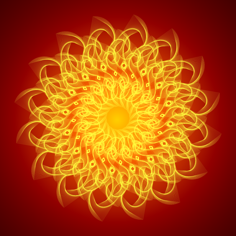 Abstract sun illustration - Vector download