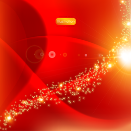 Descarga Vector De Diseño Rojo Abstracto Con Destellos