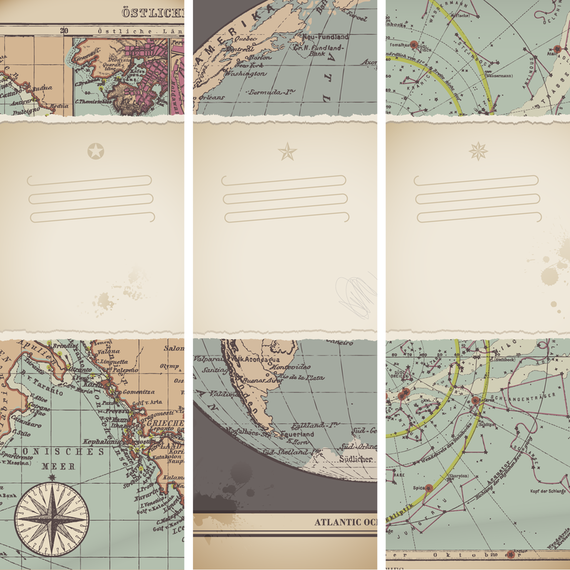 Retro Classic Map - Vector download